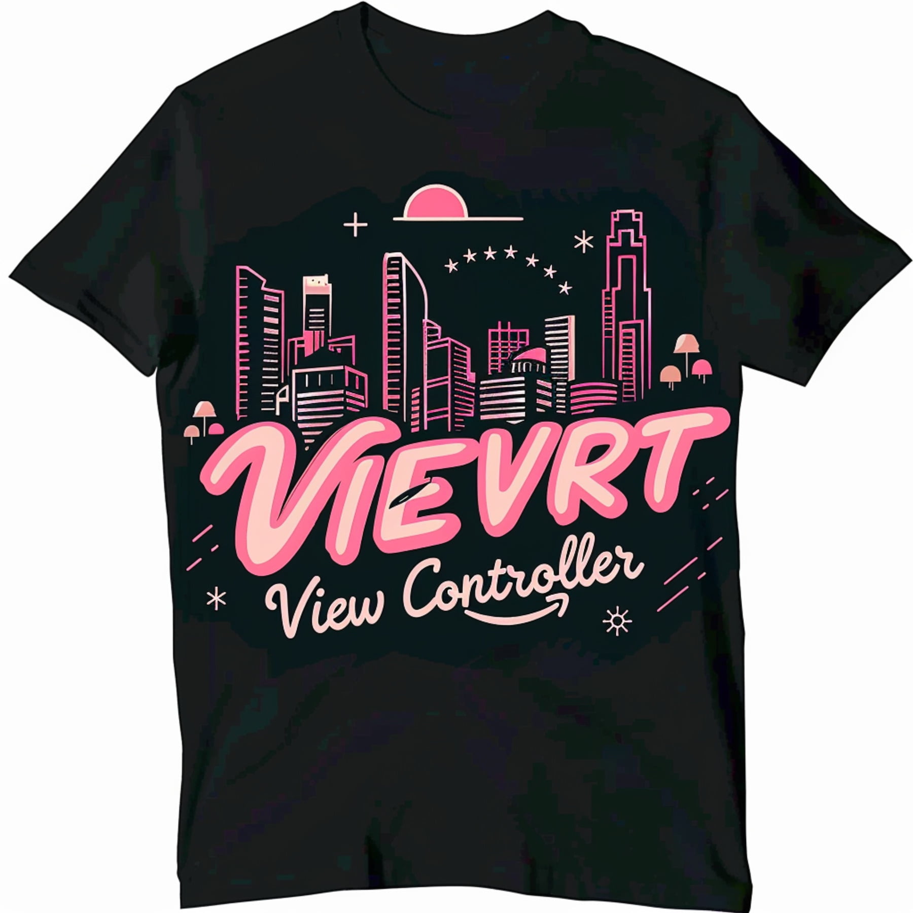 Singapore Skyline Pink Highlights Vector Graphic T Shirt ...