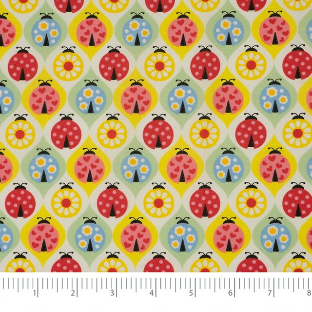 Singer, 100% Cotton, Colorful Ladybugs - Walmart.com