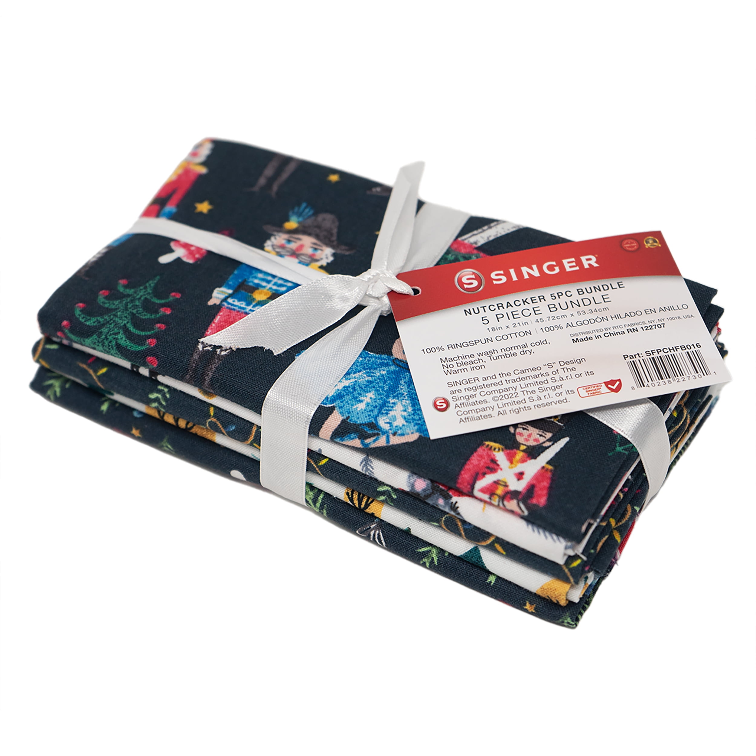 Singer, 100% Cotton, Nutcracker 5Pc Bundle - Walmart.com