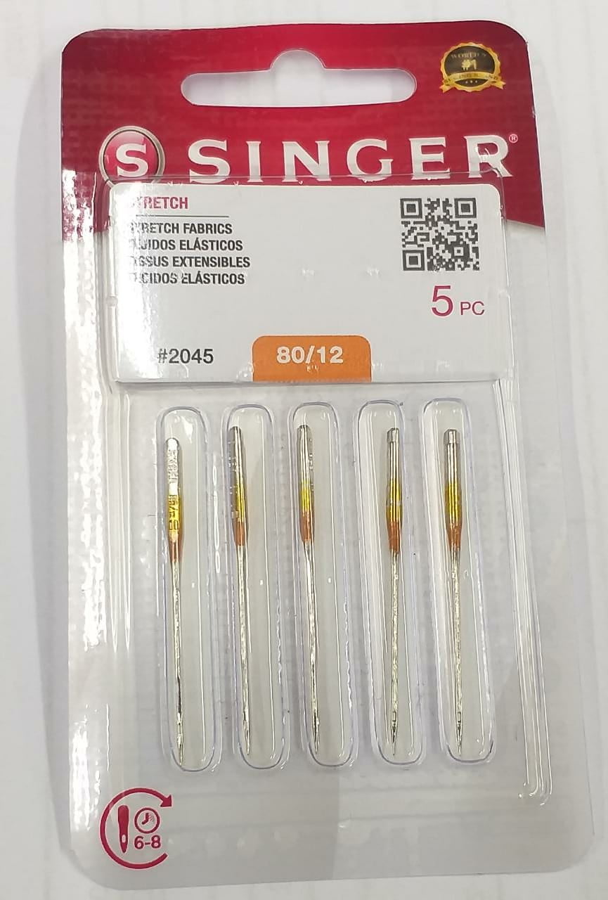 Singer 2045 - 80/12 - 5x Single Sewing Needle - Walmart.com