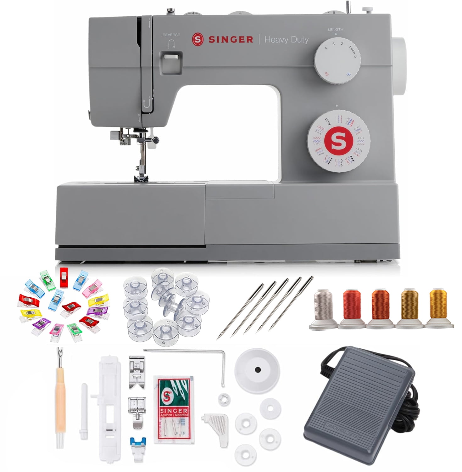 Singer 4432 Heavy Duty Mechanical Sewing Machine with Exclusive Bonus ...
