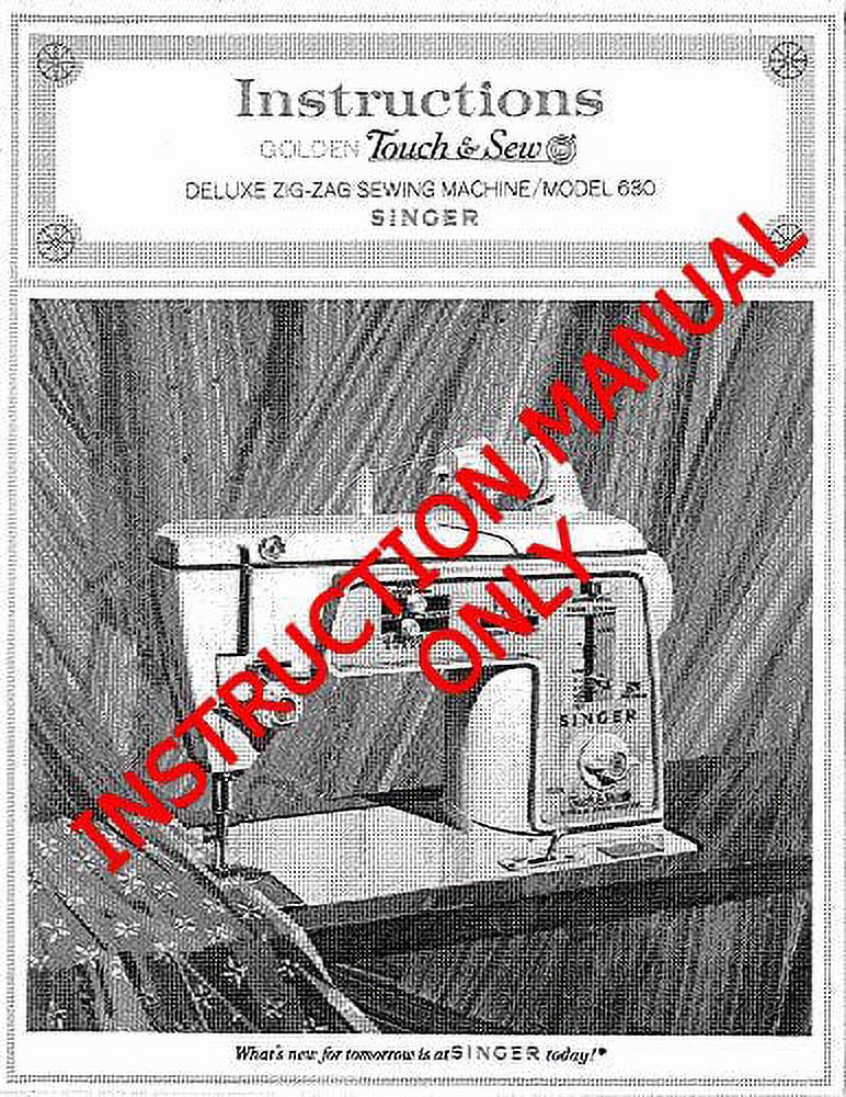 Singer 630 Sewing Machine/Embroidery/Serger Owners Manual - Walmart.com