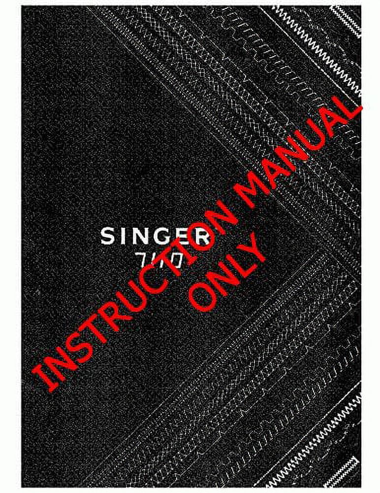 Singer 7110 Sewing Machine/Embroidery/Serger Owners Manual - Walmart.com