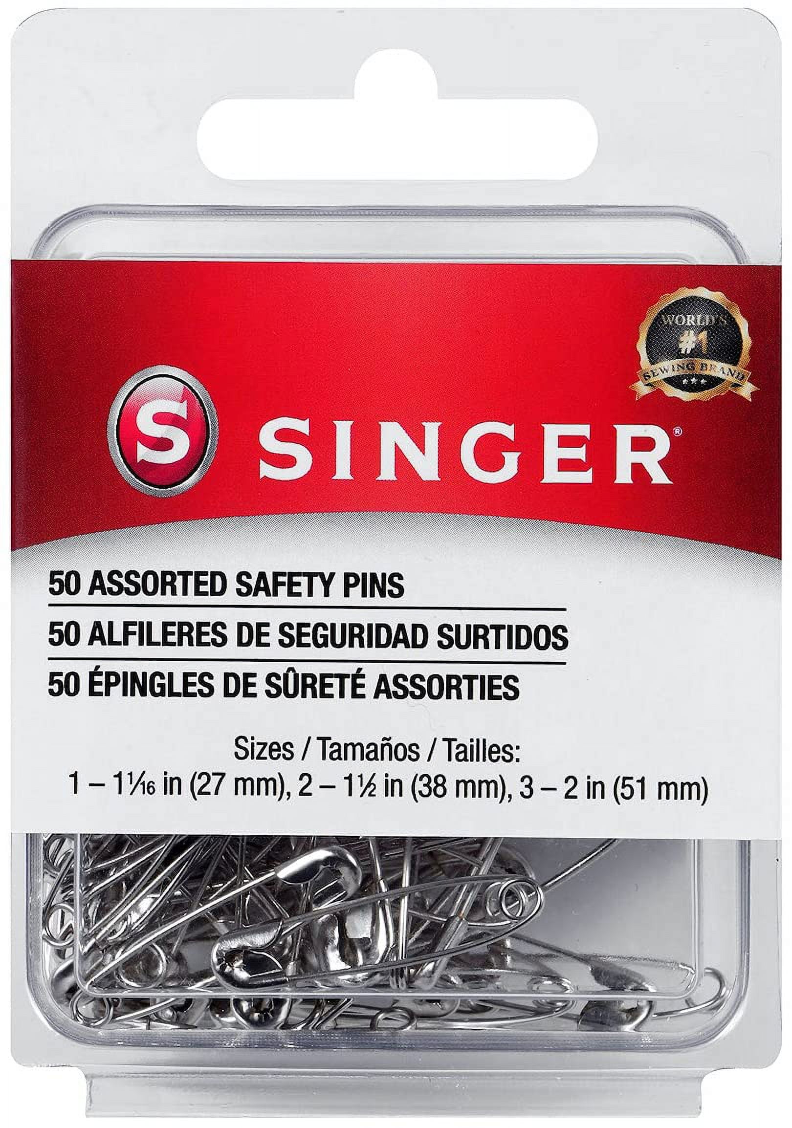 Singer Assorted Safety Pins (Pack of 14) - Walmart.com