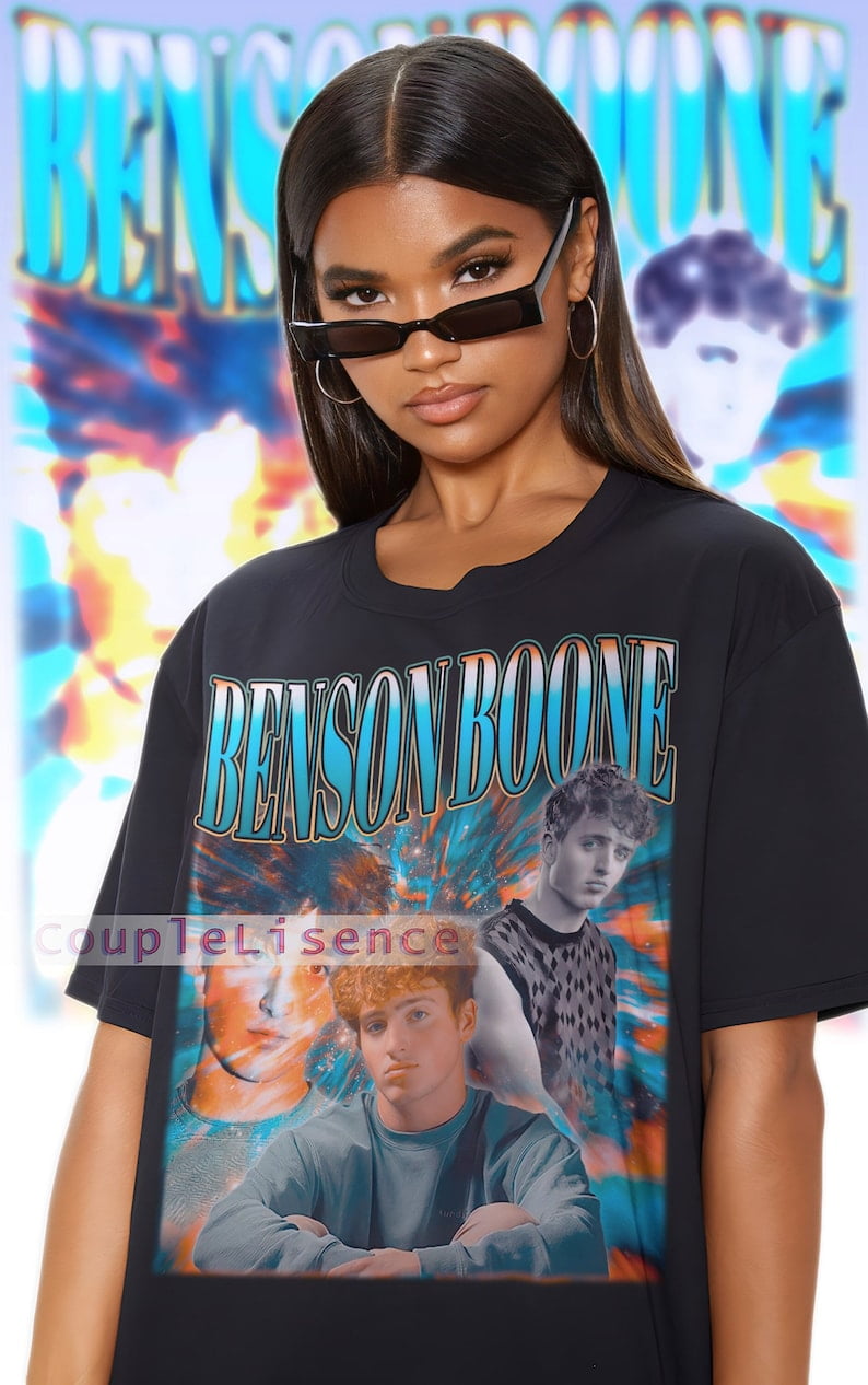 Singer BENSON BOONE Shirt | Benson Boone Fan Tees | Benson Boone Retro ...