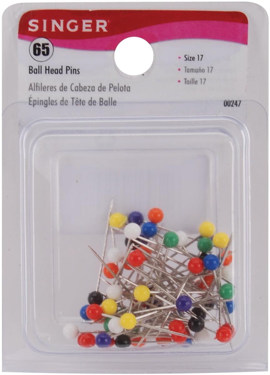 Singer Ball Head Pins-Size 17 65/Pkg - Walmart.com