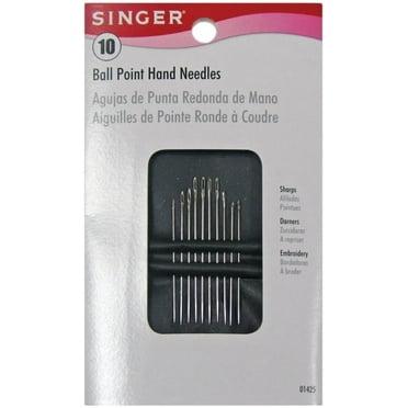 SINGER Hand Needle Compact, 25 Assorted Needles, Darners, Sharps ...