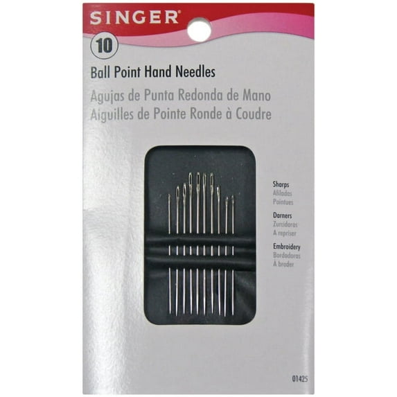 Singer Ball Point Hand Needles-Assorted 10/Pkg - Walmart.com