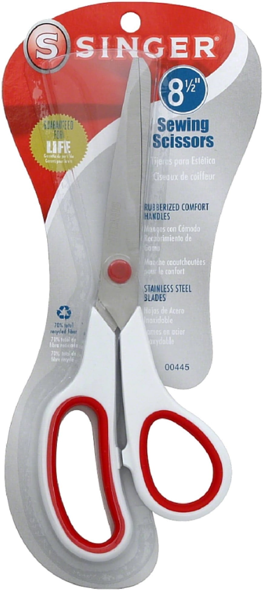 "Singer Sharp Sewing Cutting Material Bent Fabric Scissors 8.5"" with ...