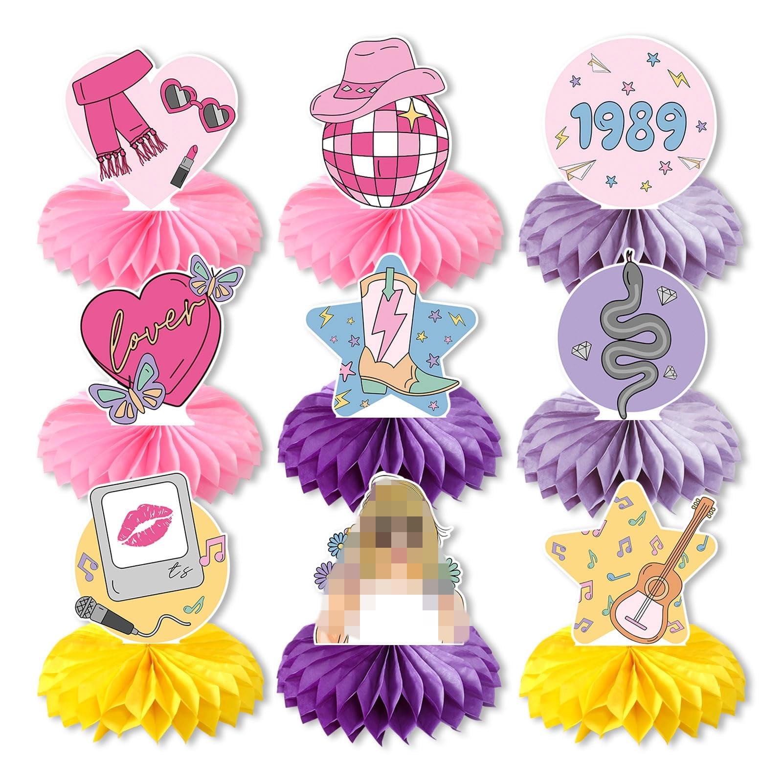 Singer Birthday Party Decorations Music Tour Themed Table Centerpiece ...