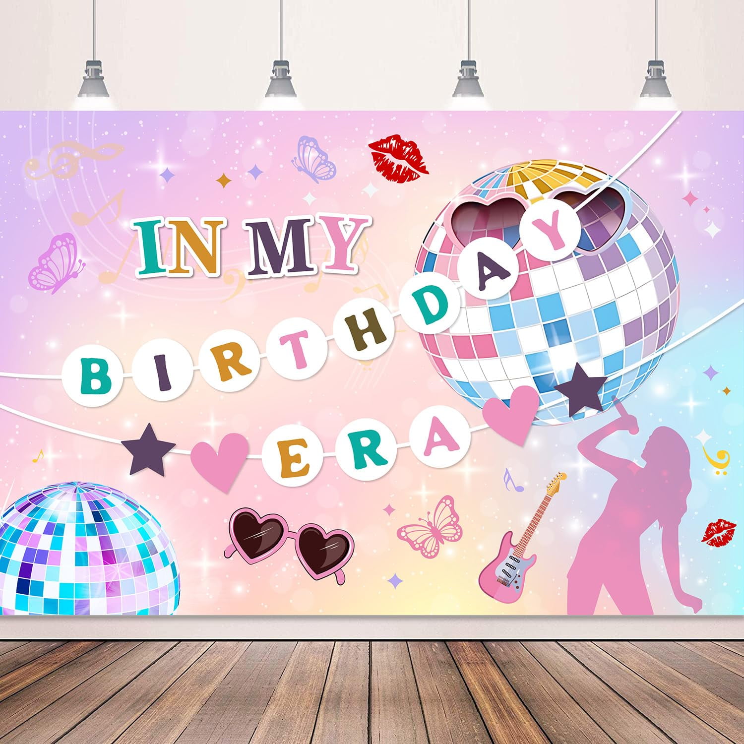 Singer Birthday Party PresNok Decorations Backdrop Banner 5x3Ft in My ...