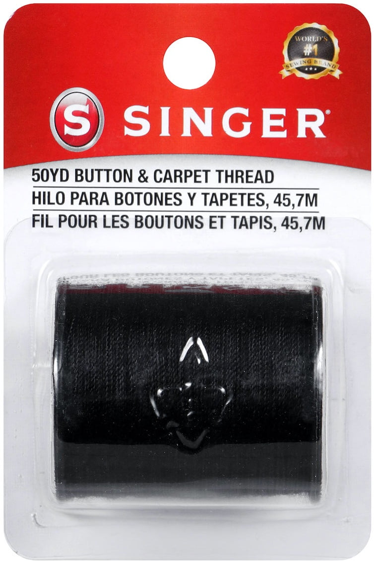 Dyno Merchandise Singer Button and Carpet Thread, Heavy Duty Sewing ...