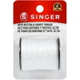 SINGER Button and Carpet Thread, Heavy Duty Extra Strong, 50 Yards ...
