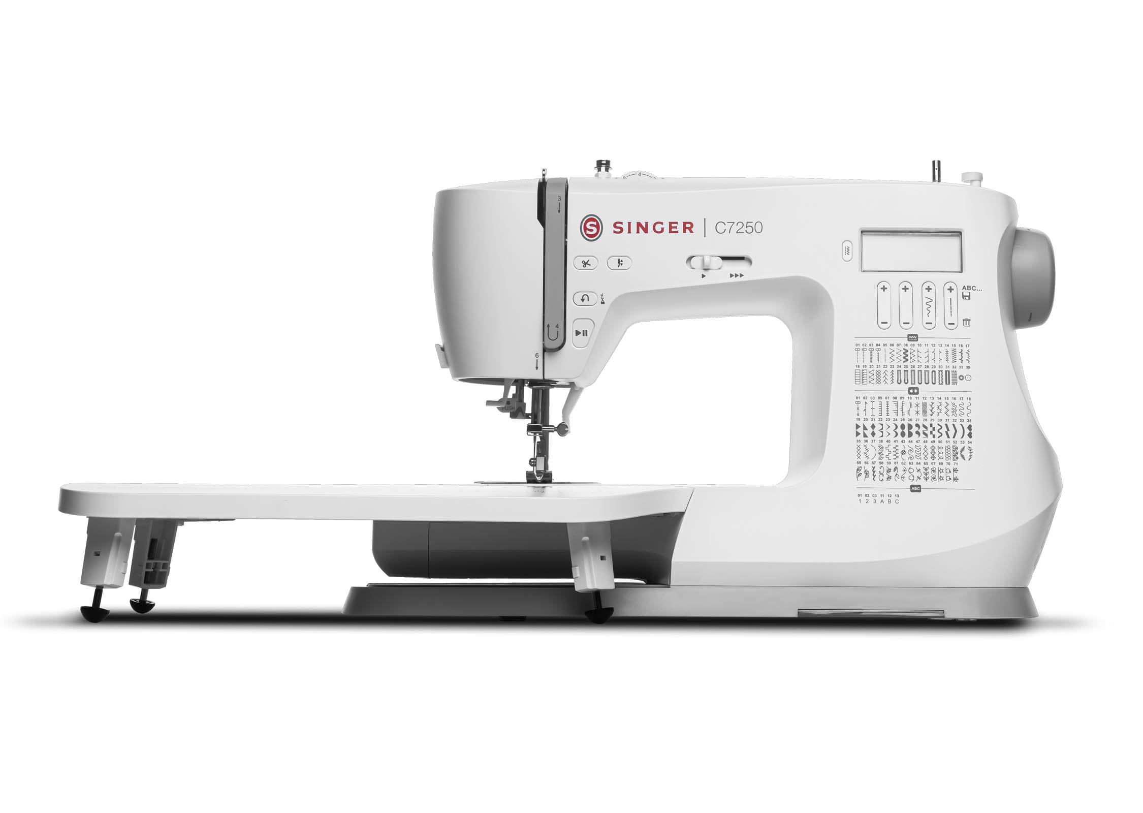 Singer C7250 Sewing Machine with 417 Stitches, LCD, Extension Table ...