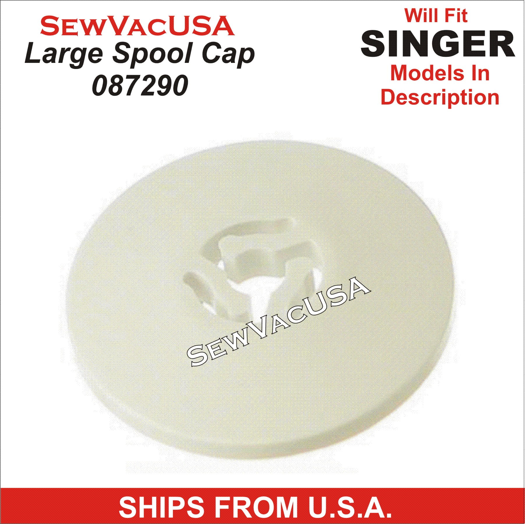 Singer Compatible Large Spool Cap 087290 Fits Patchwork, Confidence ...