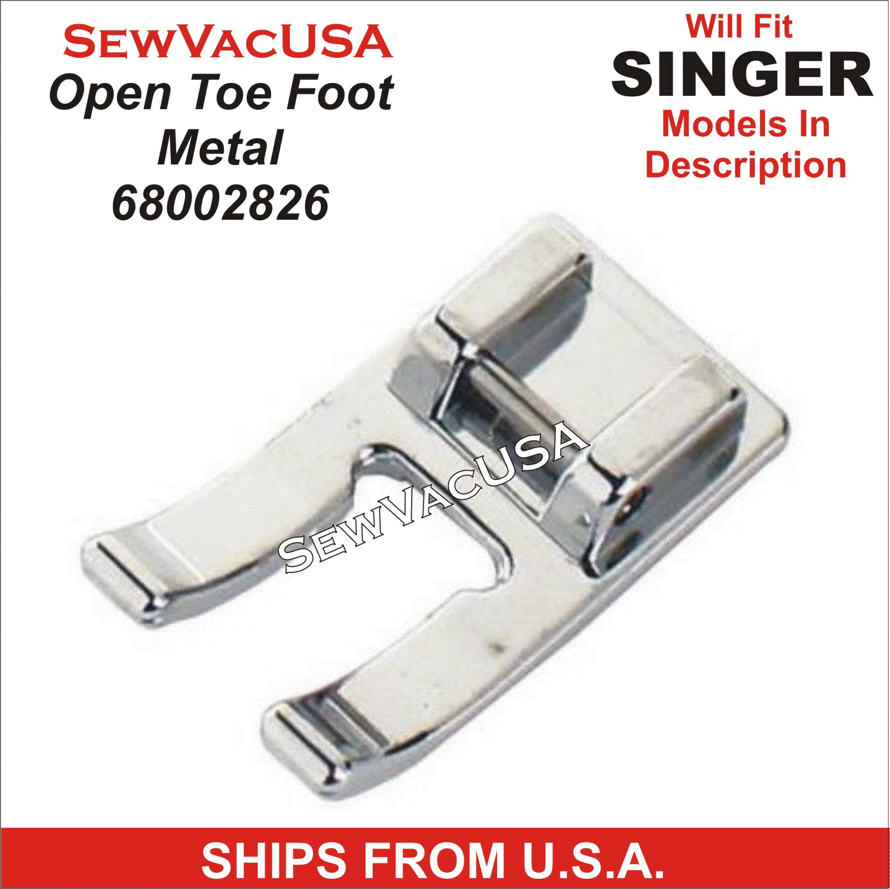 Singer Compatible Legacy Open Toe Foot 68002826 - Walmart.com