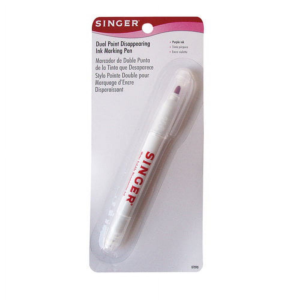 Singer Dual Point Purple Disappearing Ink Marking Pen, 1 Each - Walmart.com