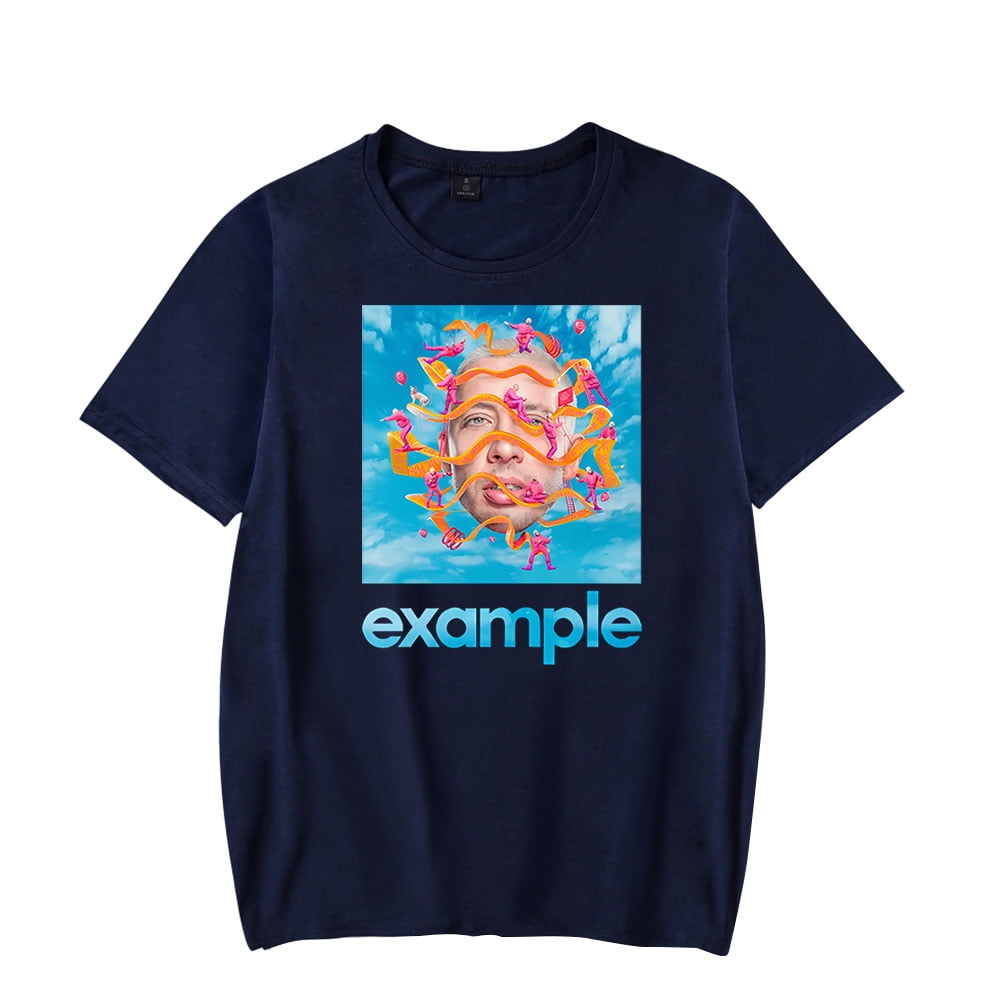 Singer Example Merch shirt Summer 2D Stamping Round Neck Short Sleeve ...