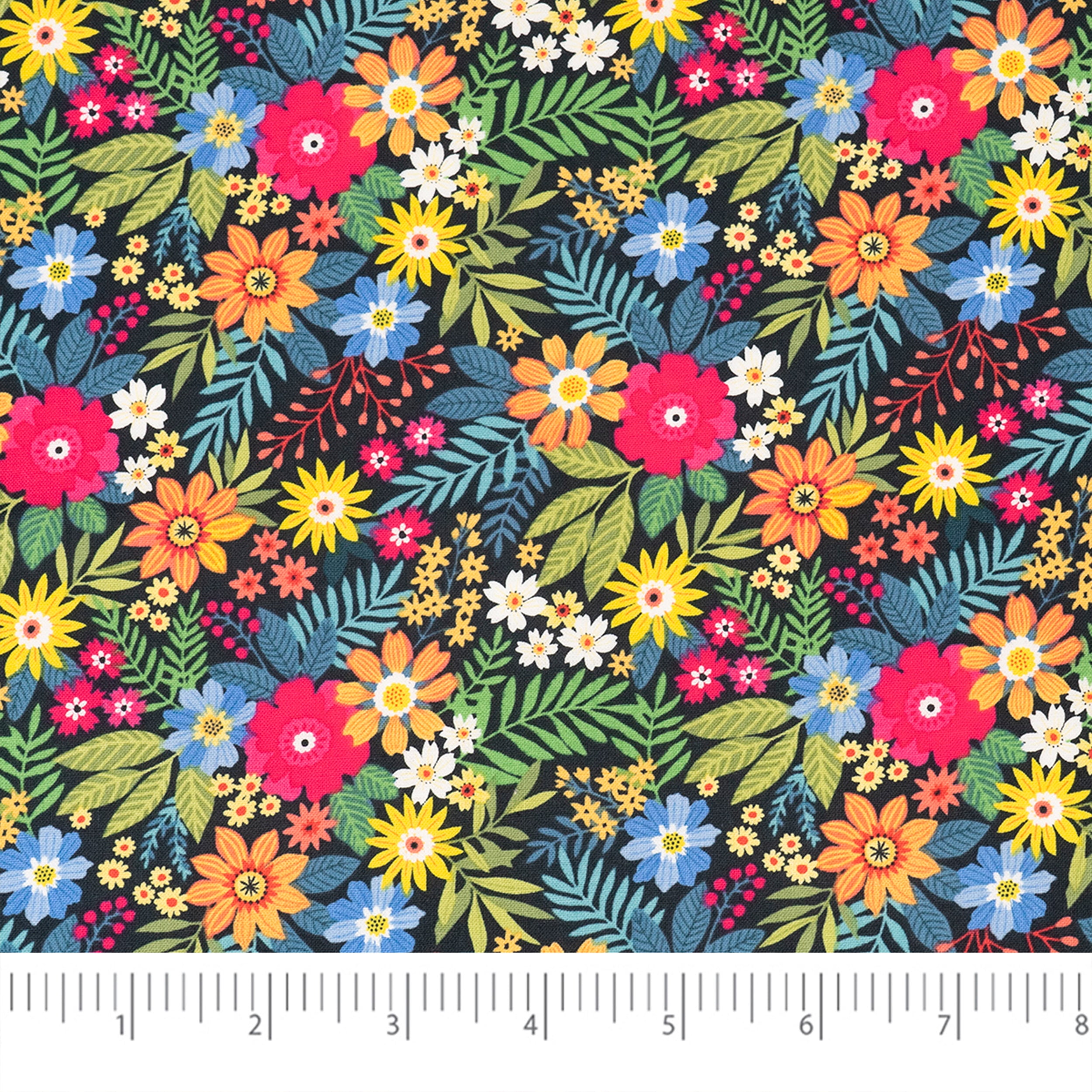 Singer Fabric, 100% Cotton, Sewing & Crafting, 44" Wide, Blooms And ...