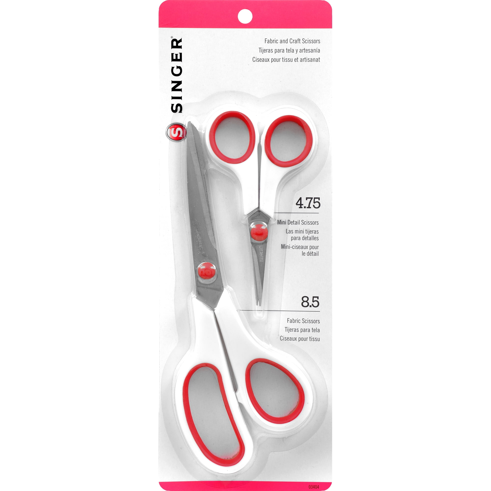 Singer Fabric and Craft Scissors - 2 PK, 2.0 PACK - Walmart.com