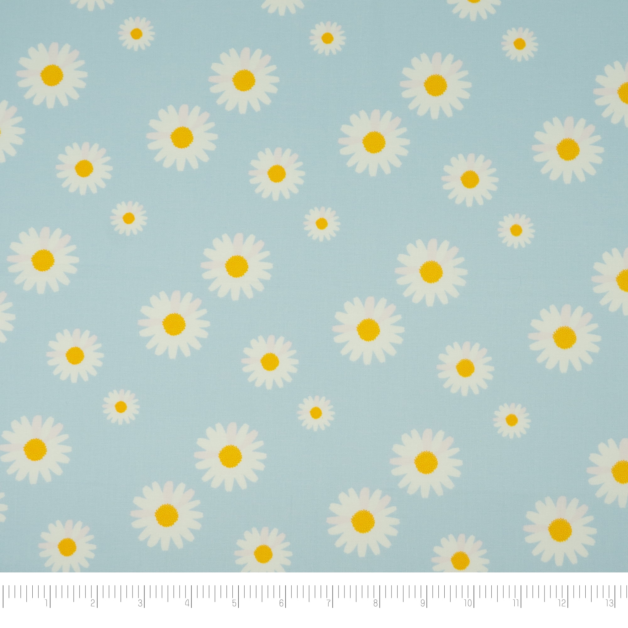 Singer Fabrics, 100% Cotton Print, Craft Quilting, 44 Inch, Blue Daisy ...