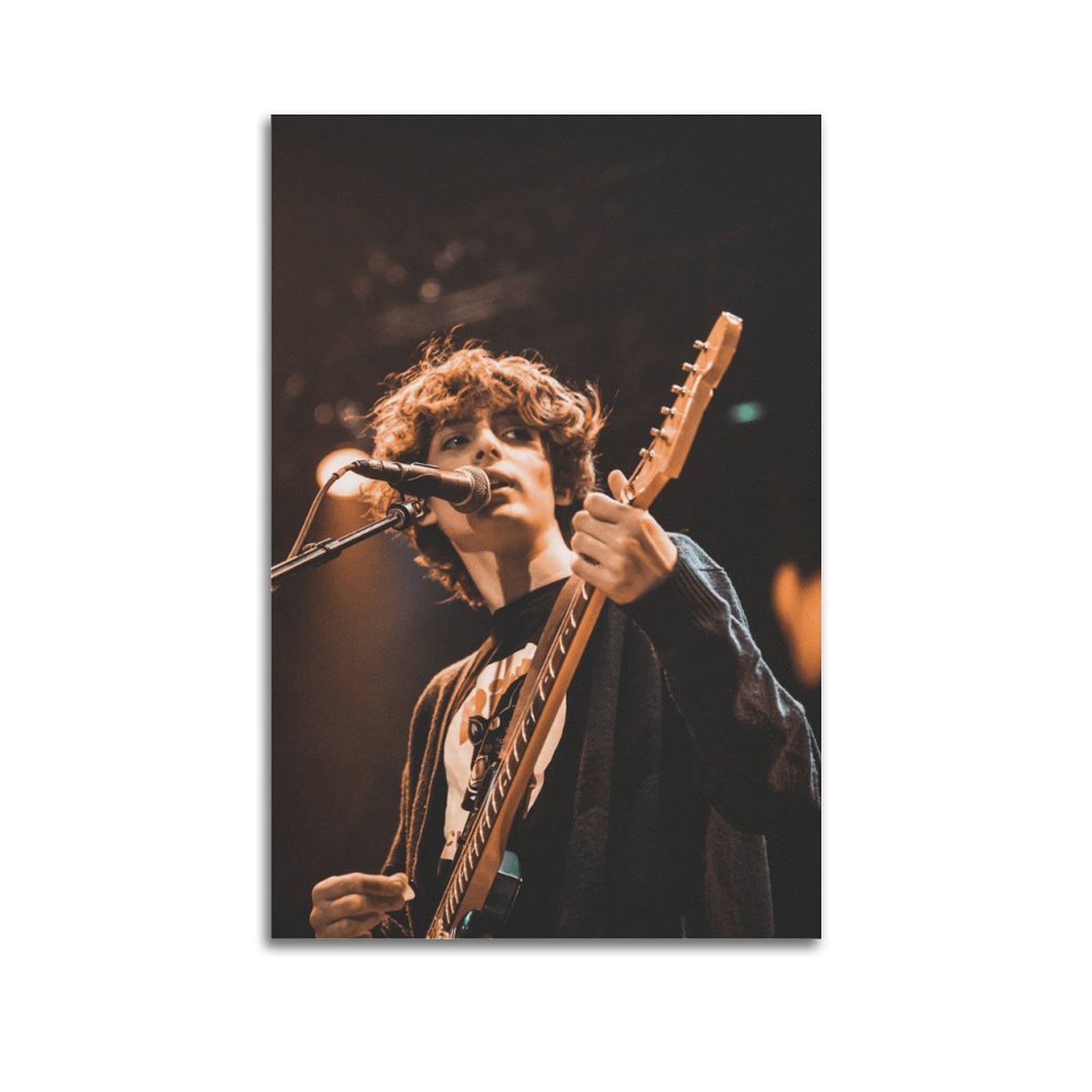 Singer Finn Wolfhard Art Poster Anime Star Music Picture Wall Art ...