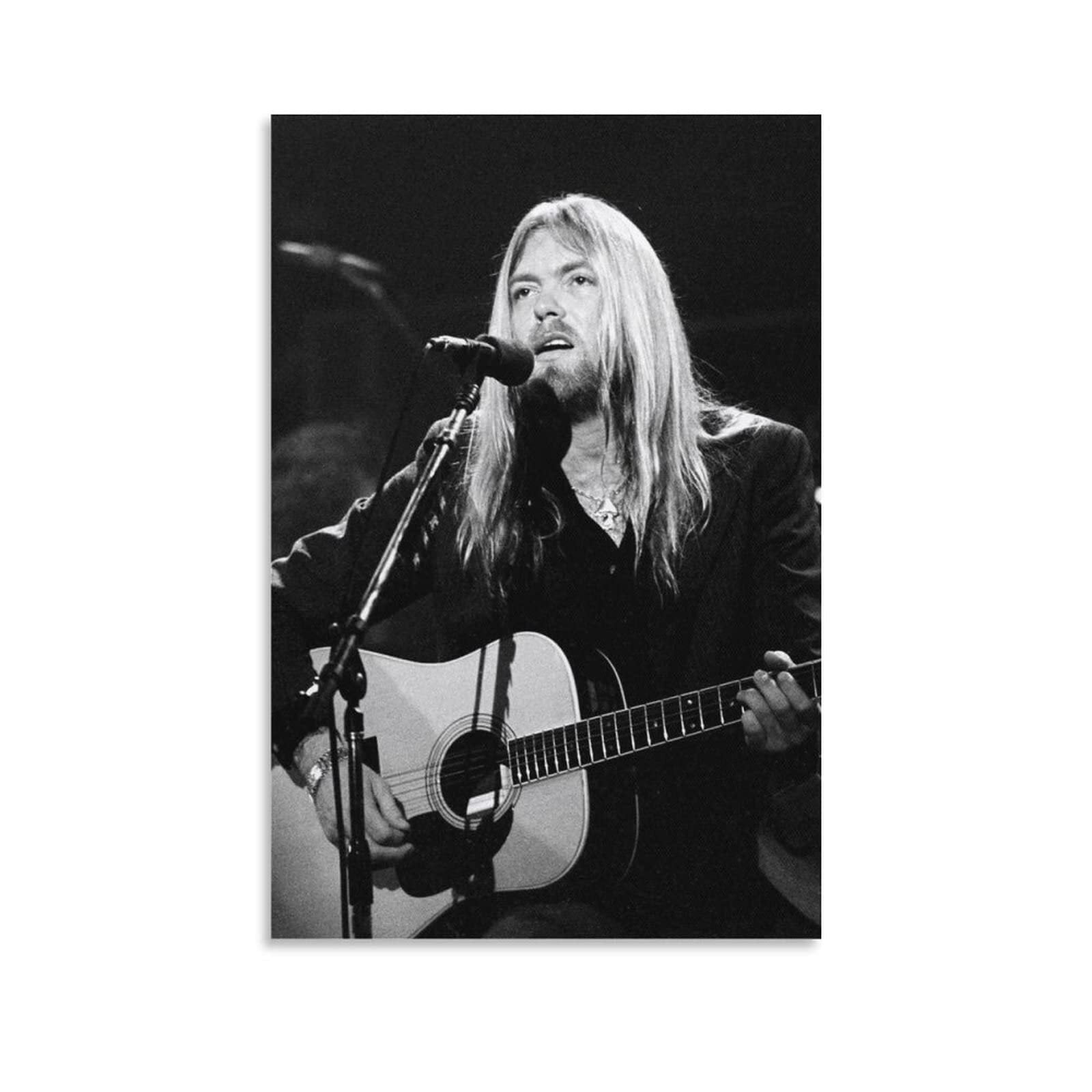 Singer Gregg Allman Rock Scene Retro Poster Poster Canvas Picture ...