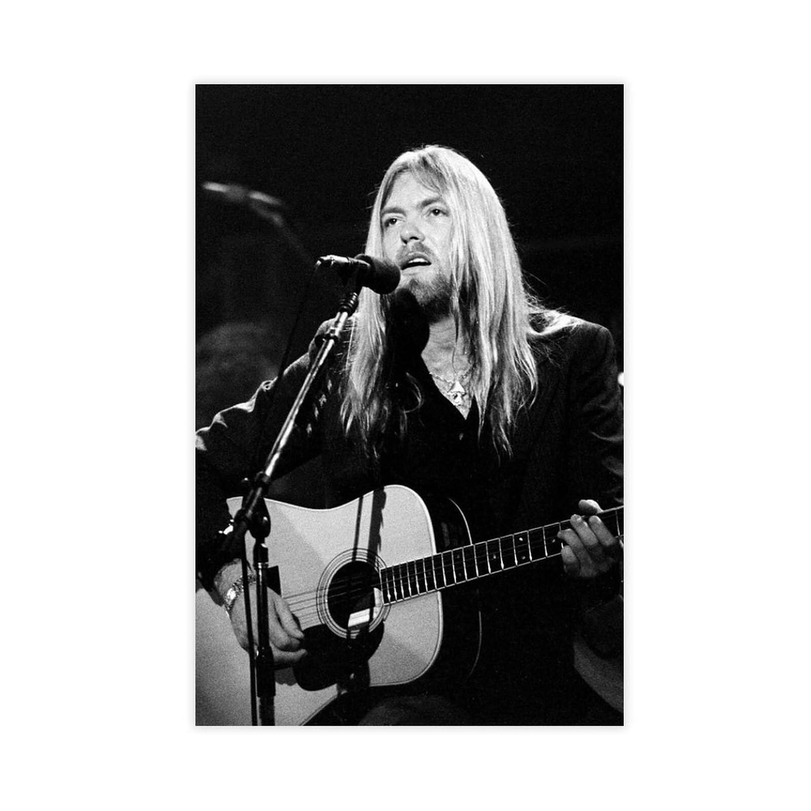 Singer Gregg Allman Rock Scene Retro Poster Posters for Entertainment ...