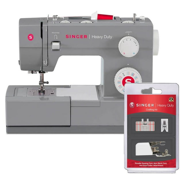 Singer 4432 Heavy Duty Sewing Machine with High Speed, Metal Frame, and Presser Foot Kit ...