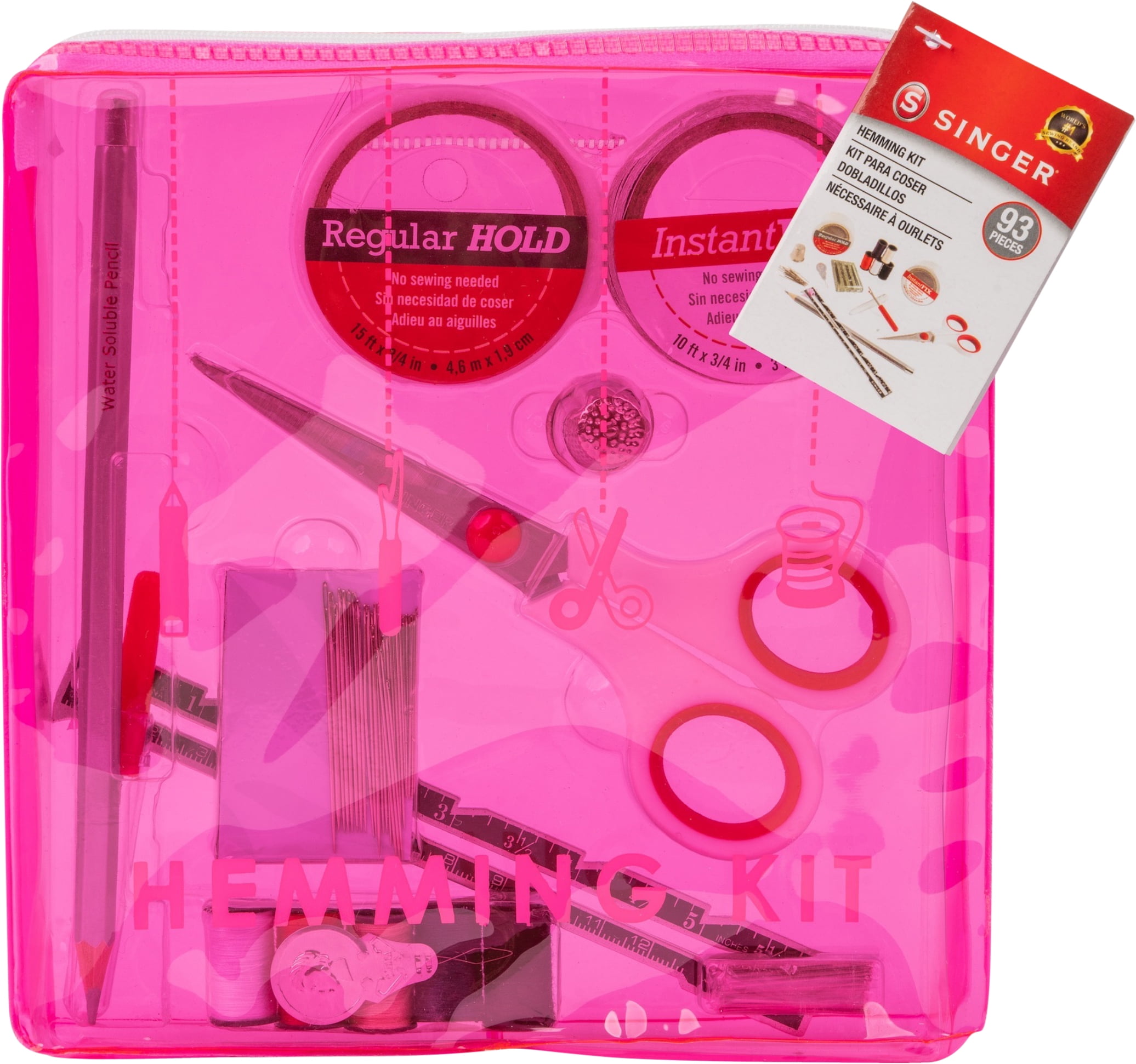 SINGER Hemming Sewing Kit with Storage Pouch, 93 pcs - Walmart.com