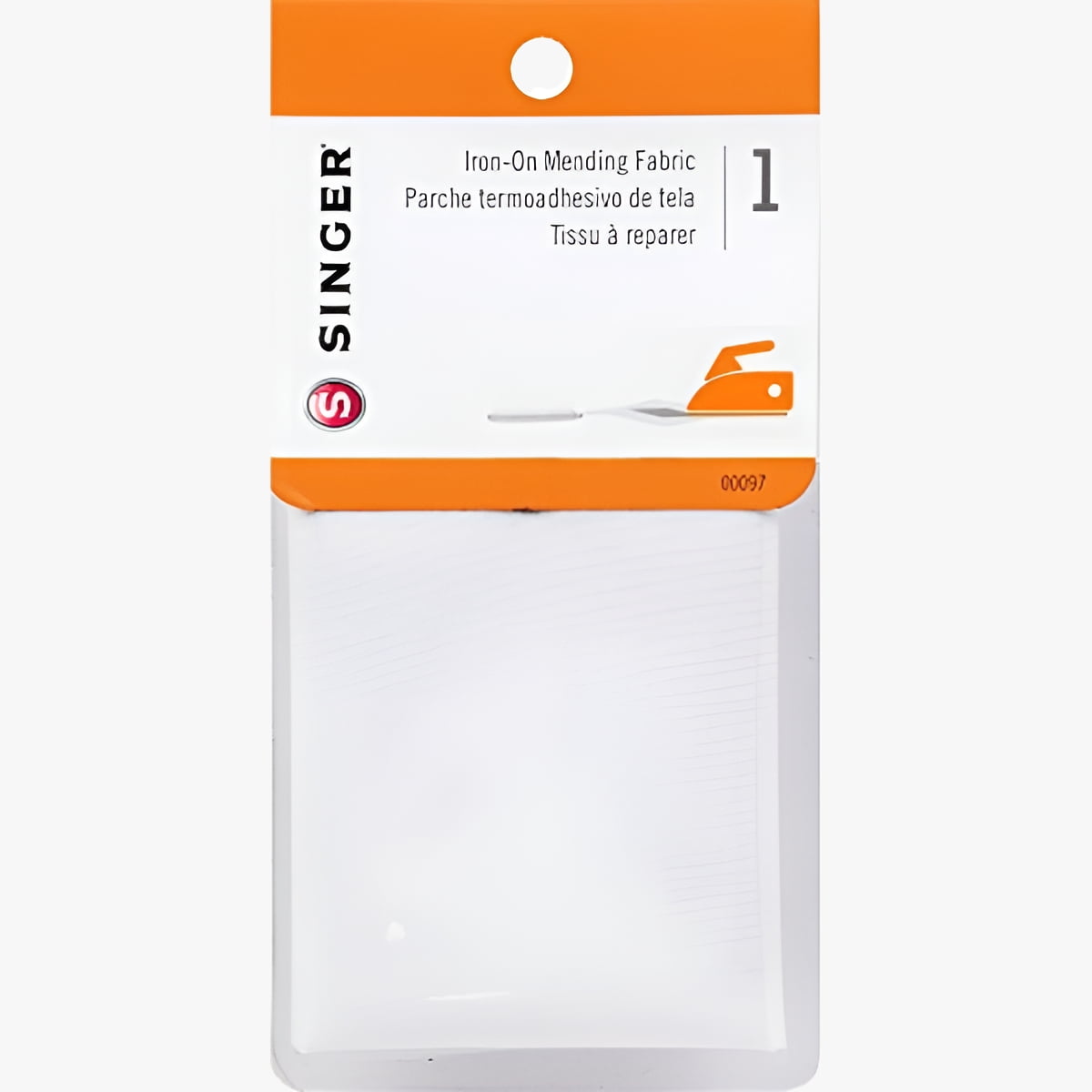 SINGER Iron-On Mending Fabric, Repair & Fix Clothes Patch, White ...