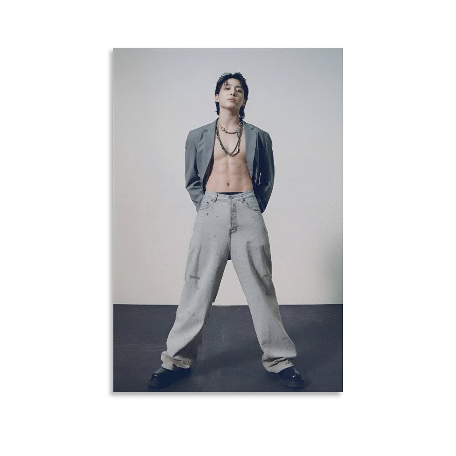 Singer Jung Kook Poster Cool Wall Art Poster Scroll Canvas Painting ...