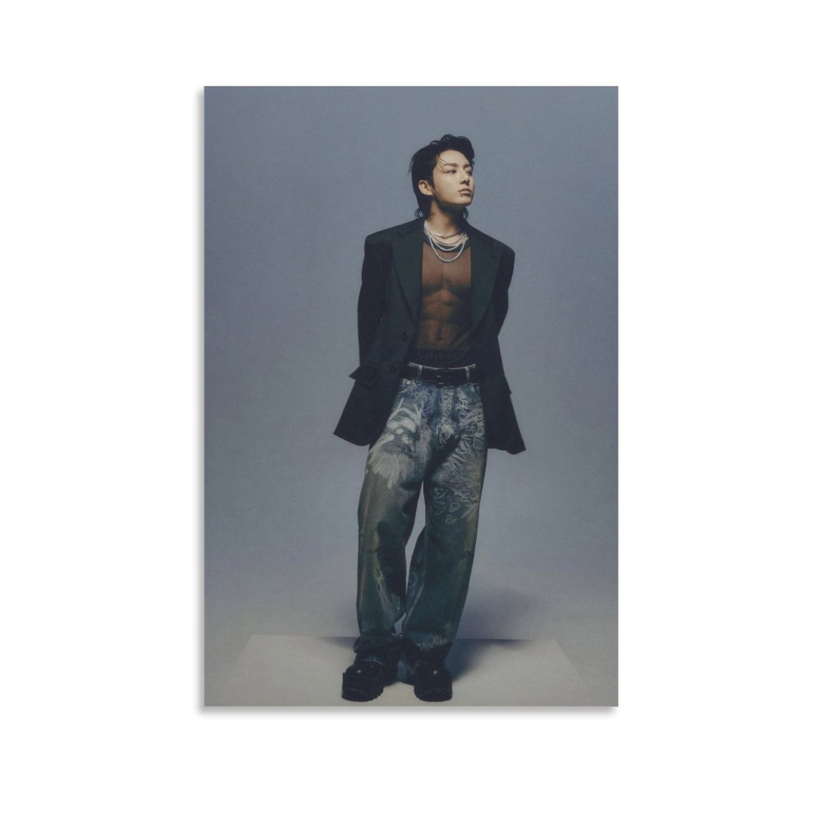 Singer Jung Kook Posters Wall Art Poster Scroll Canvas Painting Picture ...