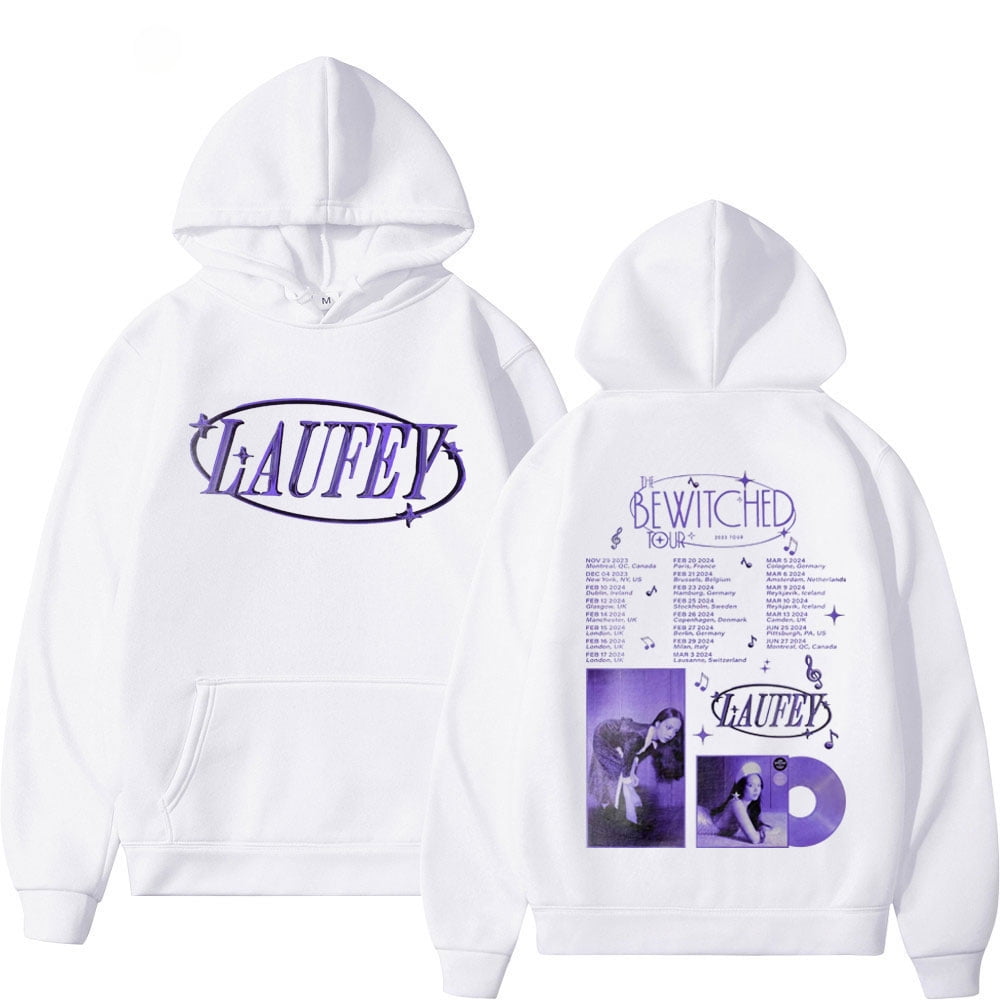 Singer Laufey The Bewitted Tour Printed Hoodie Fashion Trend Aesthetics ...