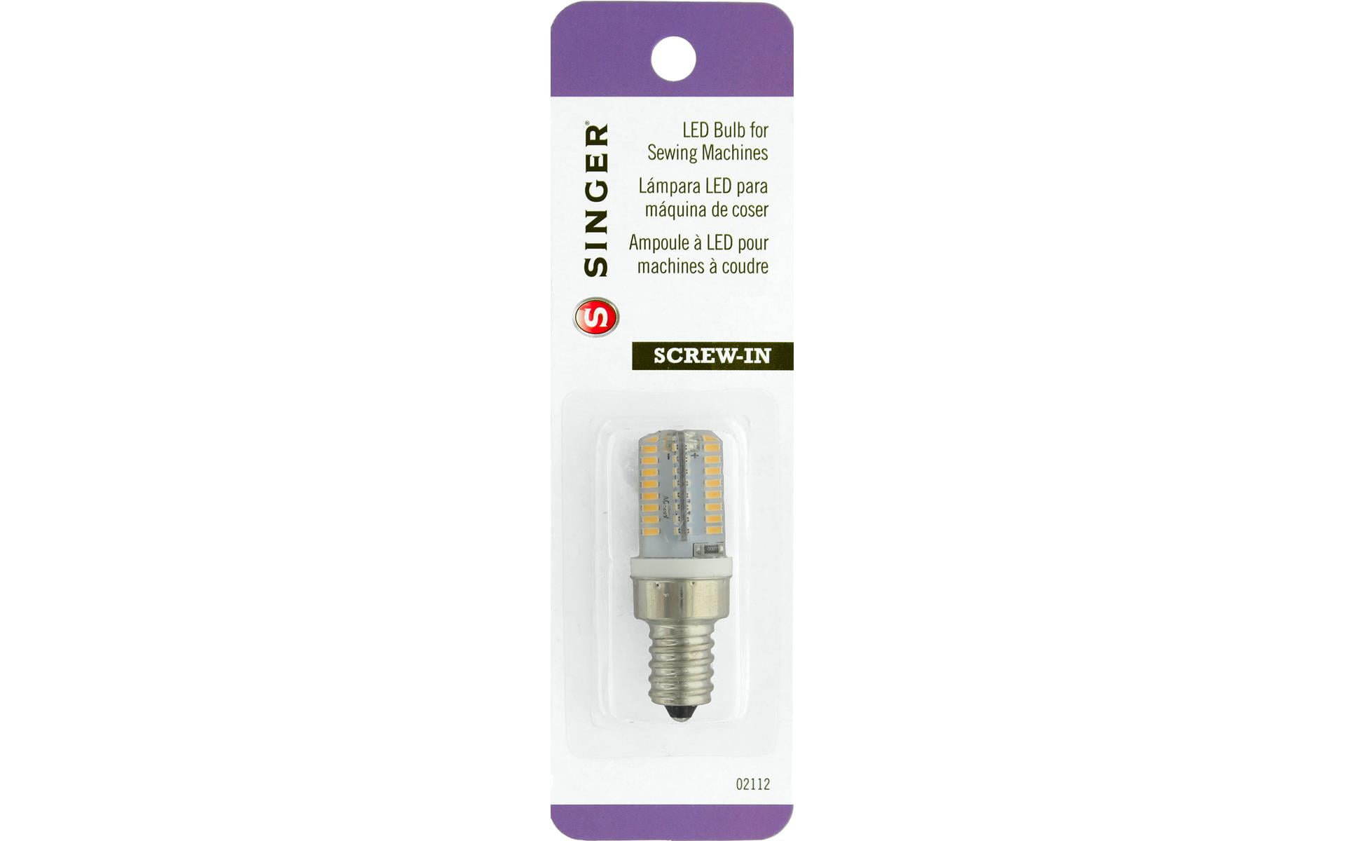 SINGER LED Sewing Machine Light Bulb, Screw-In Base E17, 120V Energy ...