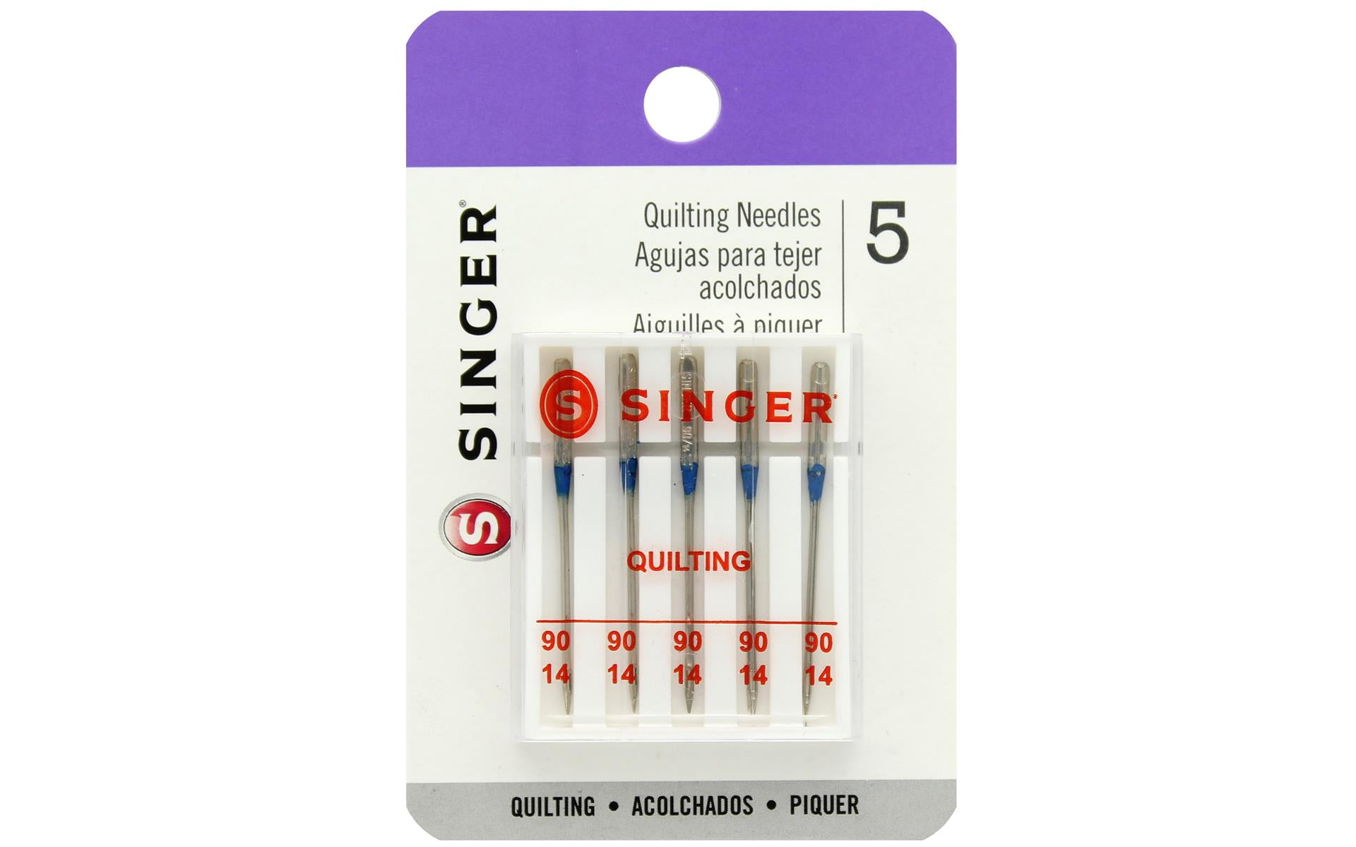 Singer Quilting Machine Needles 5/Pkg-Size 90 - Walmart.com