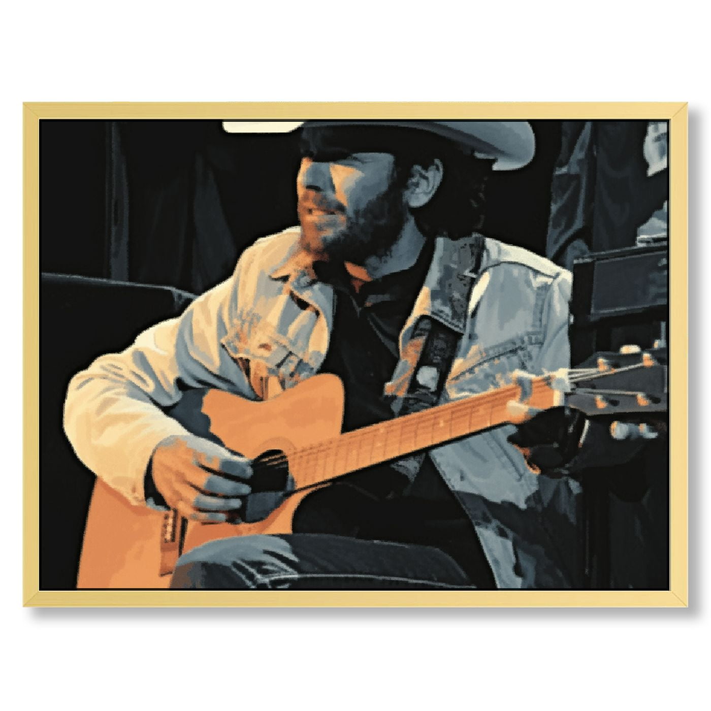 Singer Merle Haggard Poster American Singer Wall Art Poster Artworks ...