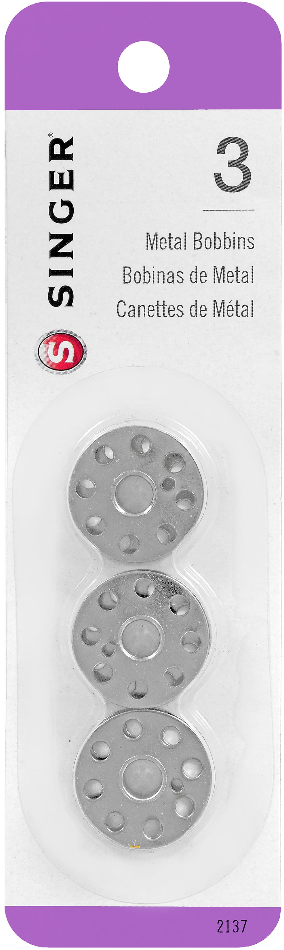 Singer Metal Bobbins-3/Pkg - Walmart.com