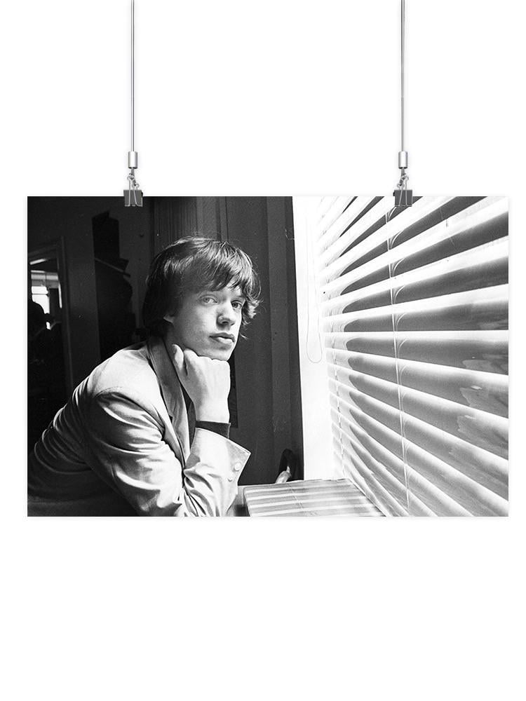 Singer Mick Jagger By A Window Poster - Image by Shutterstock - Walmart.com