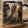 Singer Mug 2D Printed 3D Effect Personalized Vocalist Gift for Music ...