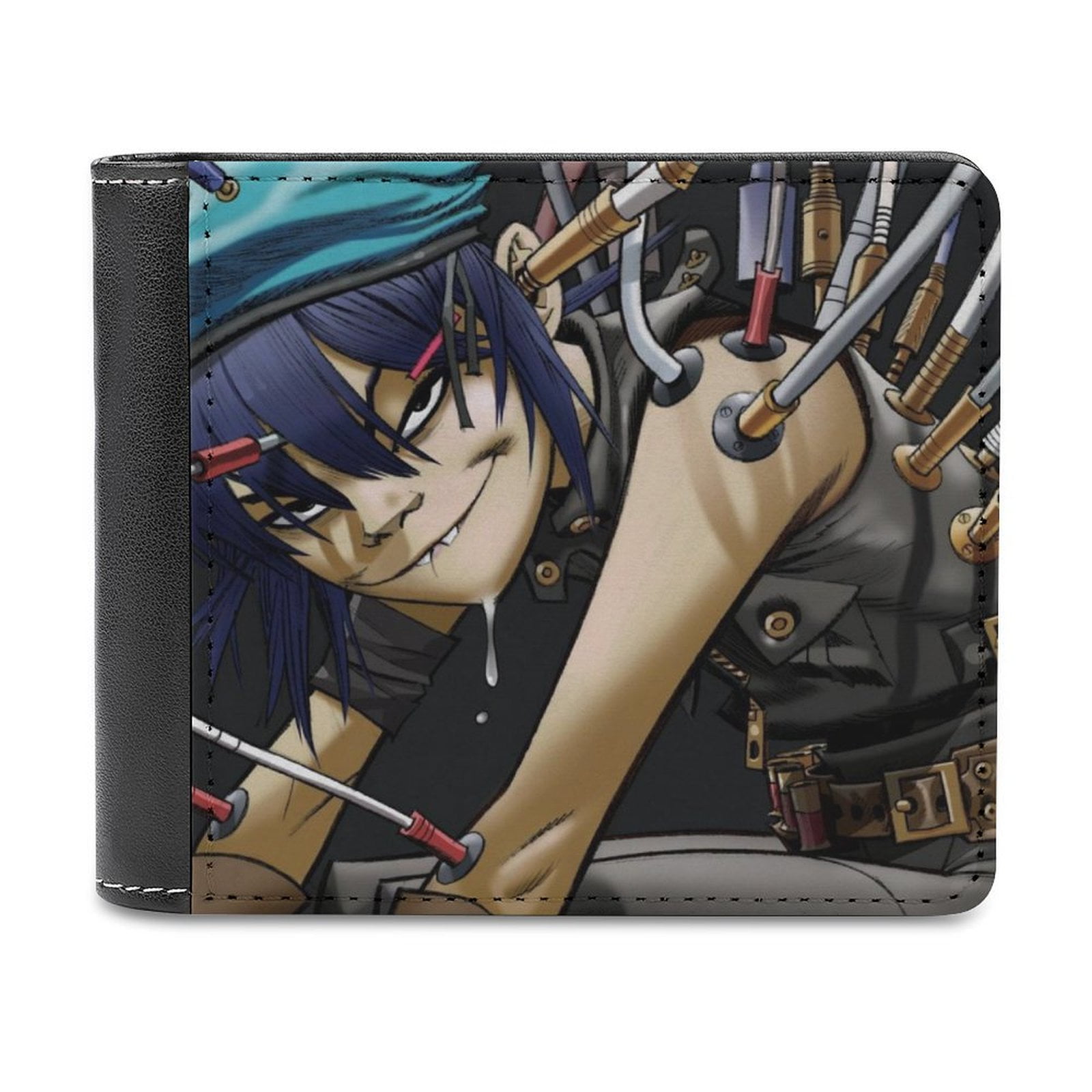 Singer Noodle Gorillaz PU Leather Wallet With Card Slots Bifold Wallet ...
