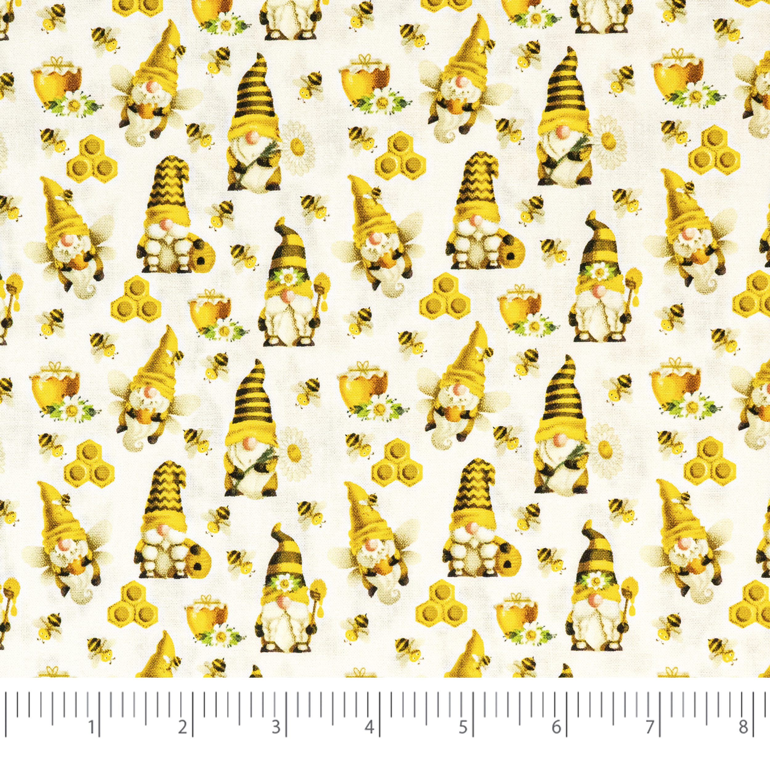 Singer Print Fabric, 100% Premium Cotton, Sewing Quilting, 44 inch, Bee ...