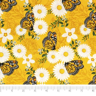 Singer Print Fabric, 100% Premium Cotton, Sewing Quilting, 44 inch ...