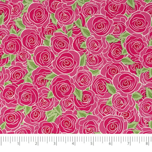 Singer Print Fabric, 100% Premium Cotton, Sewing Quilting, 44 inch ...