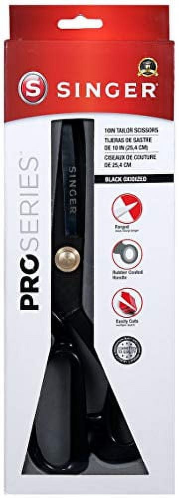 Singer ProSeries Forged Tailor Scissor - Black Oxidized, 10" - Walmart.com