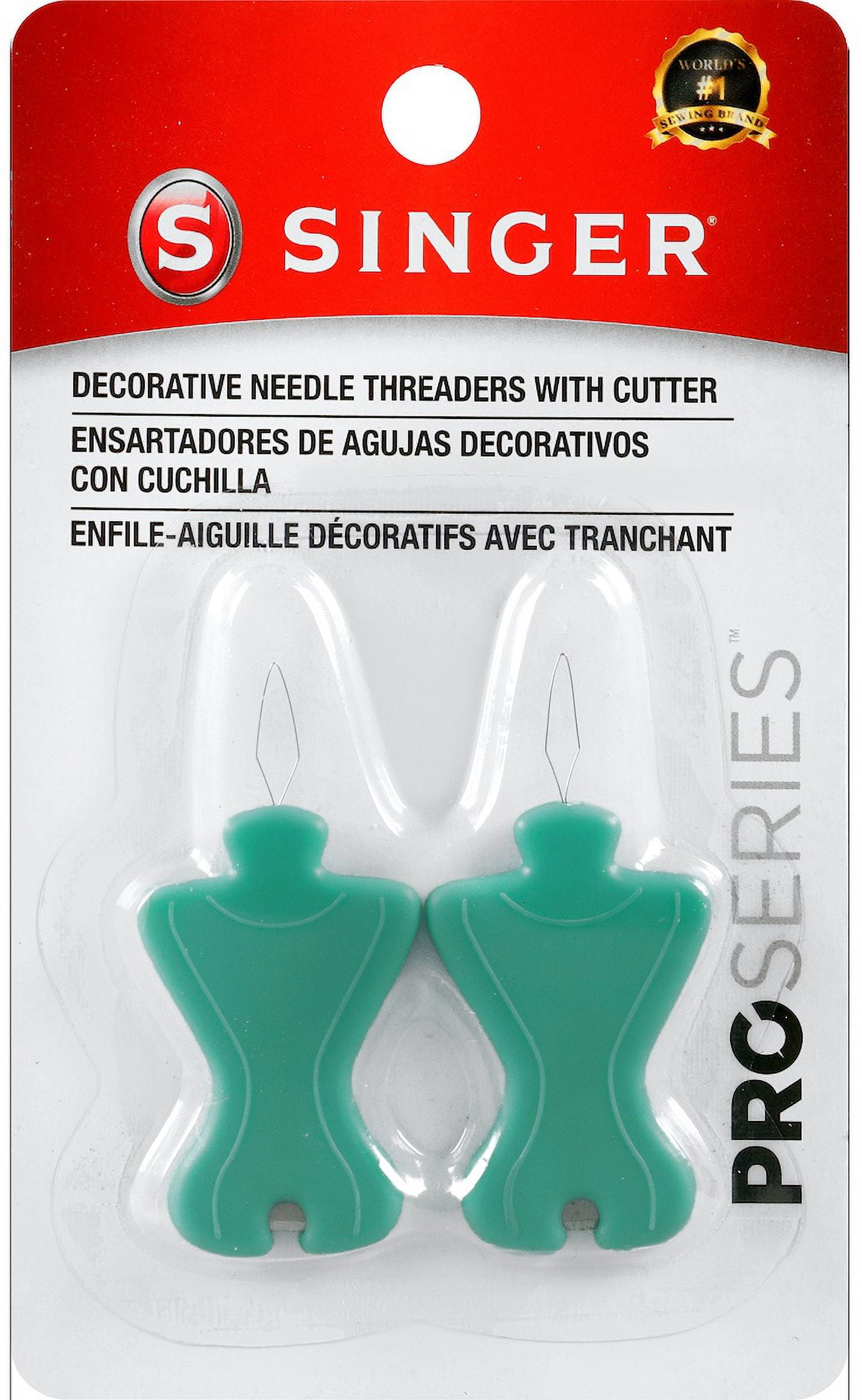 Singer QuiltPro Collectable Needle Threaders W/Cutter-2/Pkg - Walmart.com