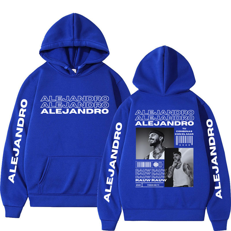Singer Rauw Alejandro Album Todo De Ti Hoodie Men's Hip Hop Vintage ...