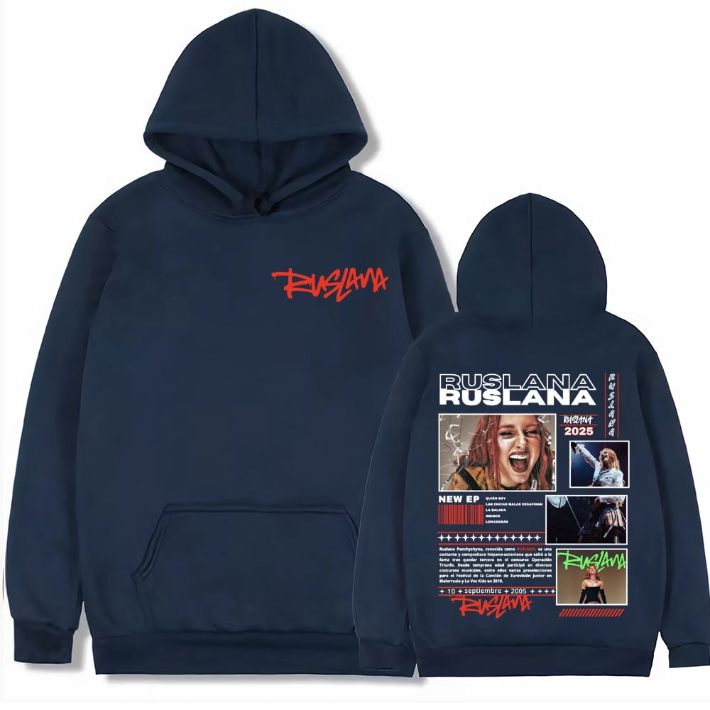 Singer Ruslana Album Tour 2025 Graphic Hoodies Mens Women Fashion Hip ...