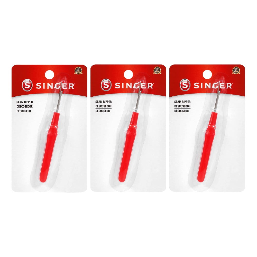 Singer Seam Ripper 4 inch Red, 3 Pack - Walmart.com