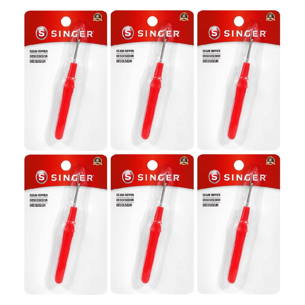 Singer Seam Ripper 4 inch Red, 6 Pack - Walmart.com